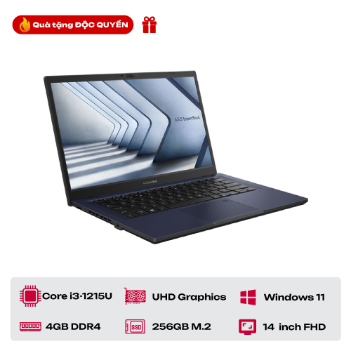 Laptop Asus ExpertBook B1 | B1402CBA-NK1592W (i3-1215U/4GB/256GB/14.0 ...