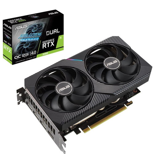 Card màn hình ASUS DUAL GeForce RTX 3060 OC 12G (DUAL-RTX3060-O12G-V2 ...
