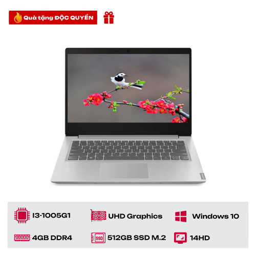 Laptop Lenovo IdeaPad S145-14IIL 81W600CEVN (i3-1005G1/4GB /512GB /UHD ...