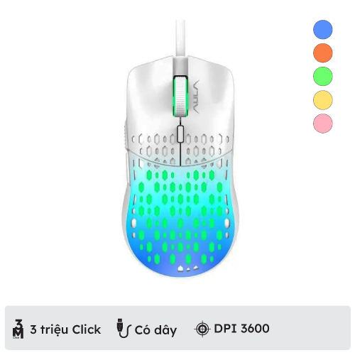 CHUỘT AULA S11 PRO (3600DPI/5 Triệu Click)