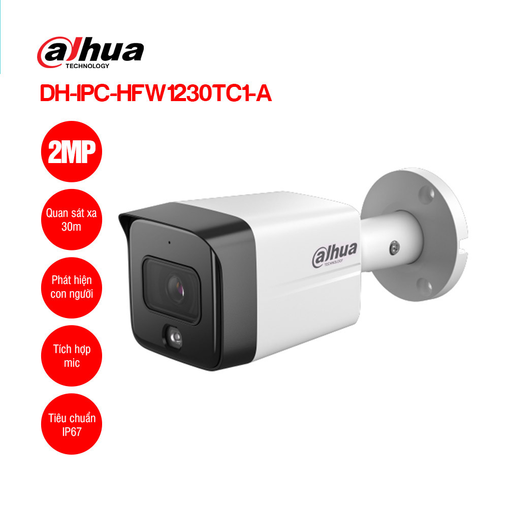 CAMERA DAHUA DH-IPC-HFW1230TC1-A TÍCH HỢP MIC