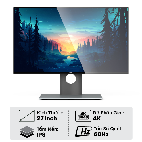 Màn Hình Dell Ultrasharp 27" U2718Q (3840x2160/IPS/60Hz/5ms) - 4K