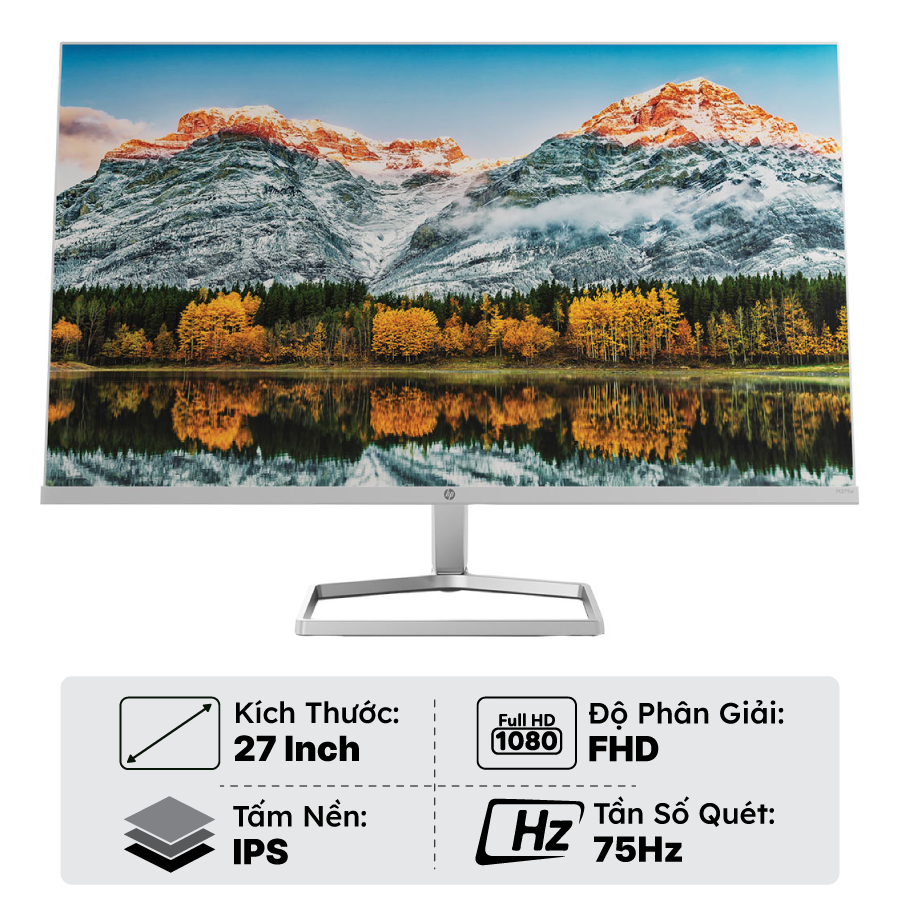 Màn Hình LCD HP M27fw (1920 X 1080/IPS/75Hz (V) / 75Hz (H)/5 Ms/FreeSync)