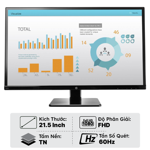 Màn hình LCD HP 22 inch V220 - 4CJ27AA(FHD/TN/60Hz/5ms)